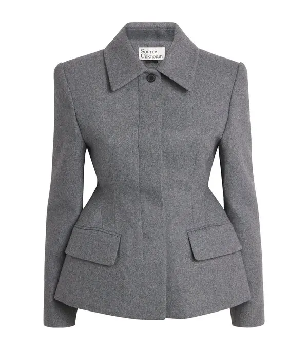 Source Unknown Wool-blend Hourglass Terzo Blazer