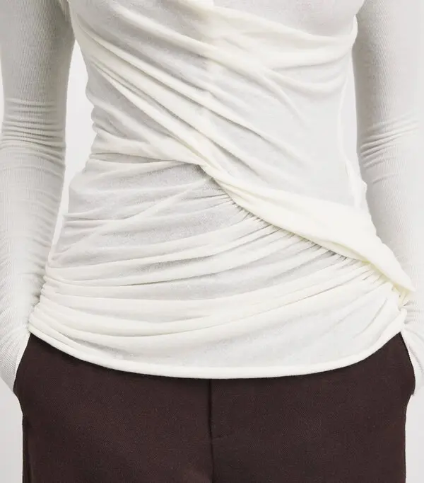 Source Unknown Asymmetric-drape Folgore Top