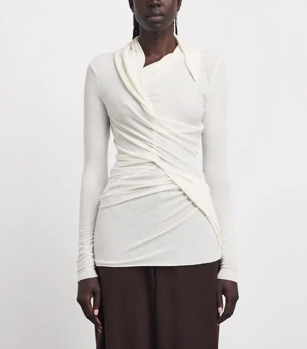 Source Unknown Asymmetric-drape Folgore Top