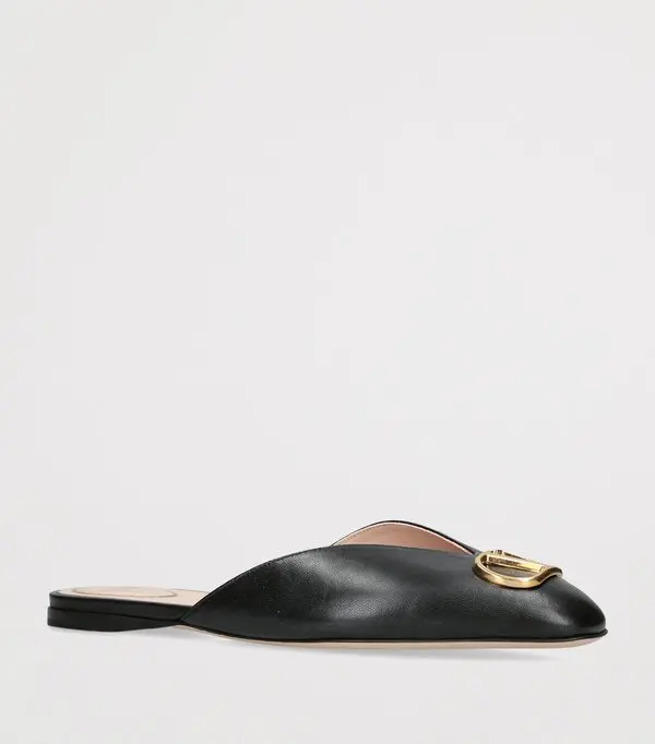 Valentino Garavani Leather Vlogo Signature Mules