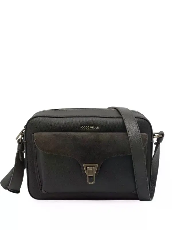 COCCINELLE Suede-panelled Shoulder Bag