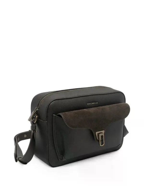 COCCINELLE Suede-panelled Shoulder Bag