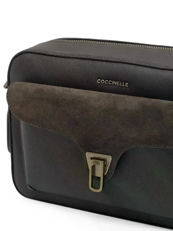 COCCINELLE Suede-panelled Shoulder Bag
