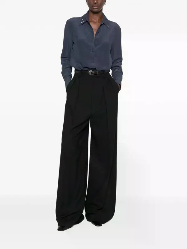 TRAME AUREE Crystal-embellished Long-sleeve Shirt