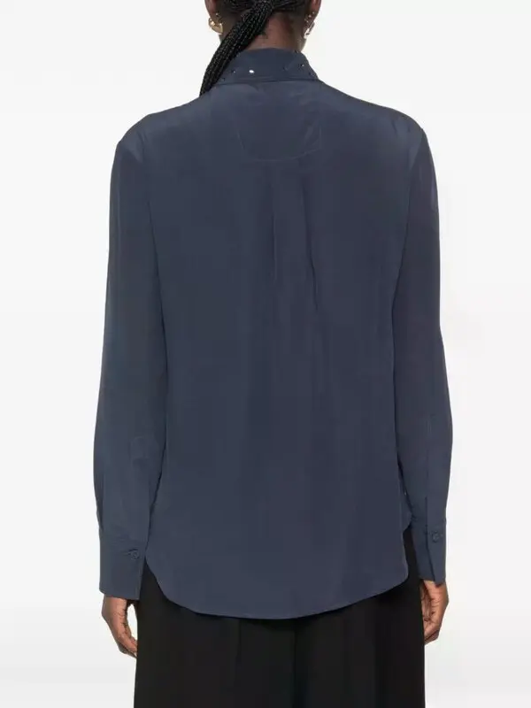 TRAME AUREE Crystal-embellished Long-sleeve Shirt