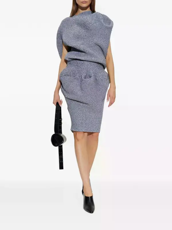 Issey Miyake Found Stone Pocket Midi Skirt