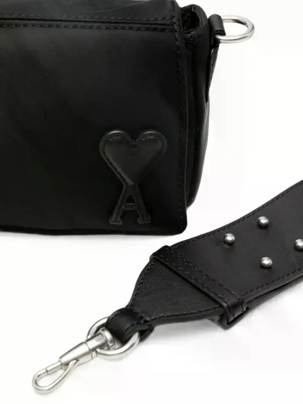 AMI Paris Logo-patch Shoulder Bag