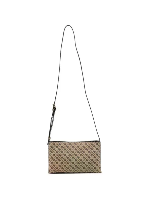 GHERARDINI Monogram-print Shoulder Bag - Neutrals