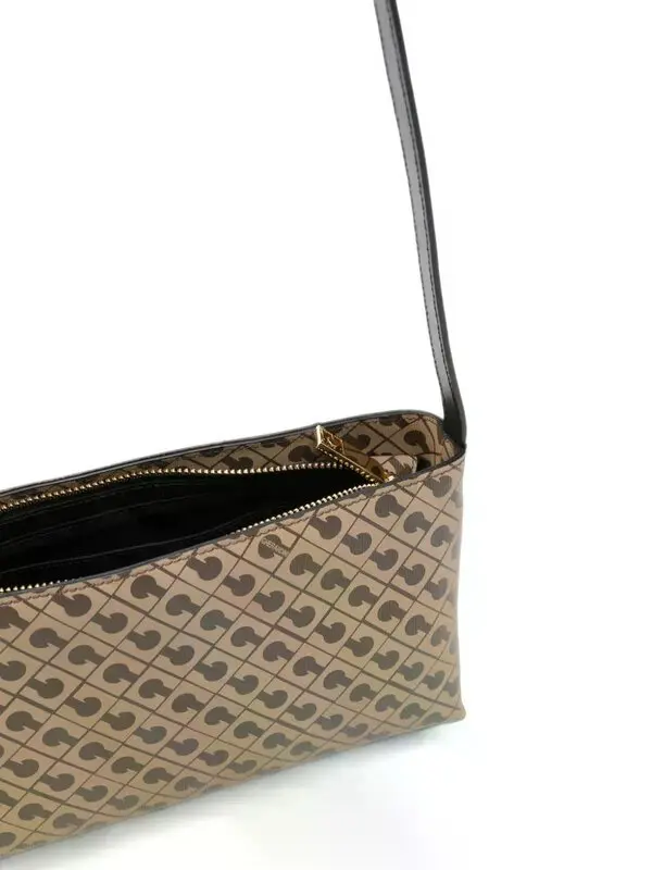 GHERARDINI Monogram-print Shoulder Bag - Neutrals