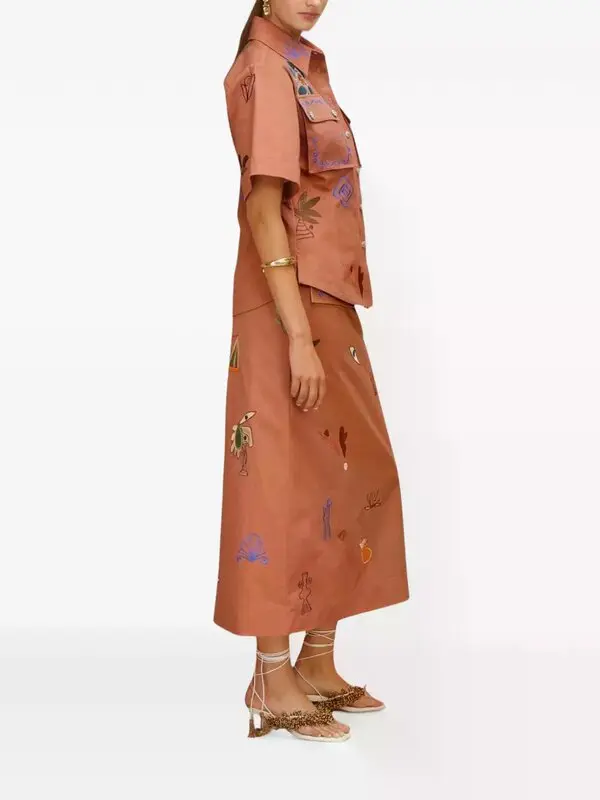 ALEMAIS Embroidered Fitted Shirt