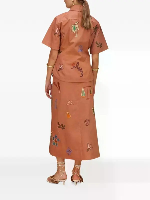 ALEMAIS Embroidered Fitted Shirt