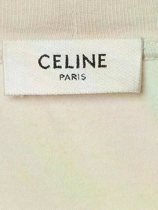 Celine Logo-print Cropped T-shirt