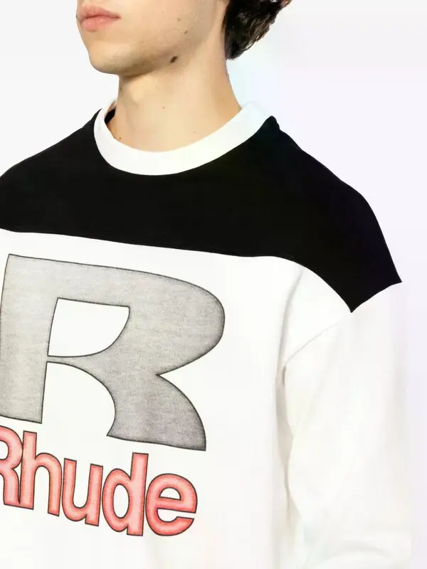 Rhude Logo-print Panelled T-shirt