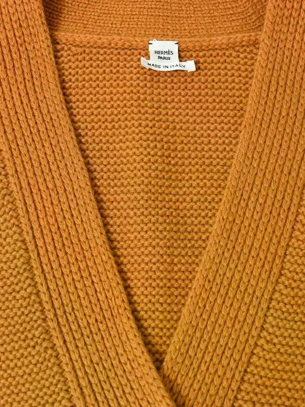 Hermès Knitted Buttoned Cardigan