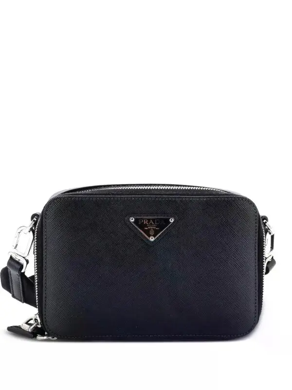 Prada Brique Camera Saffiano Leather Mini Cross Body Bag