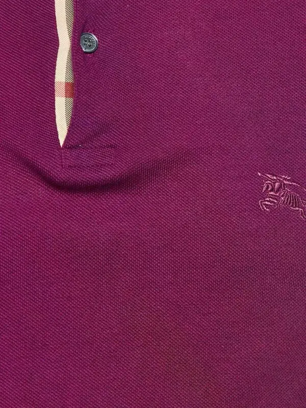 Burberry Embroidered Logo Polo Shirt