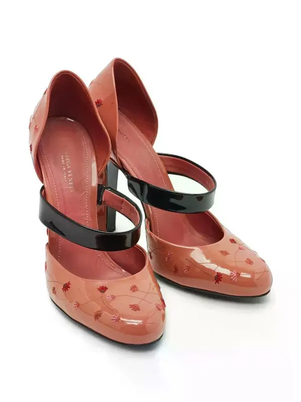 Bottega Veneta Mary Jane Floral-print Pumps