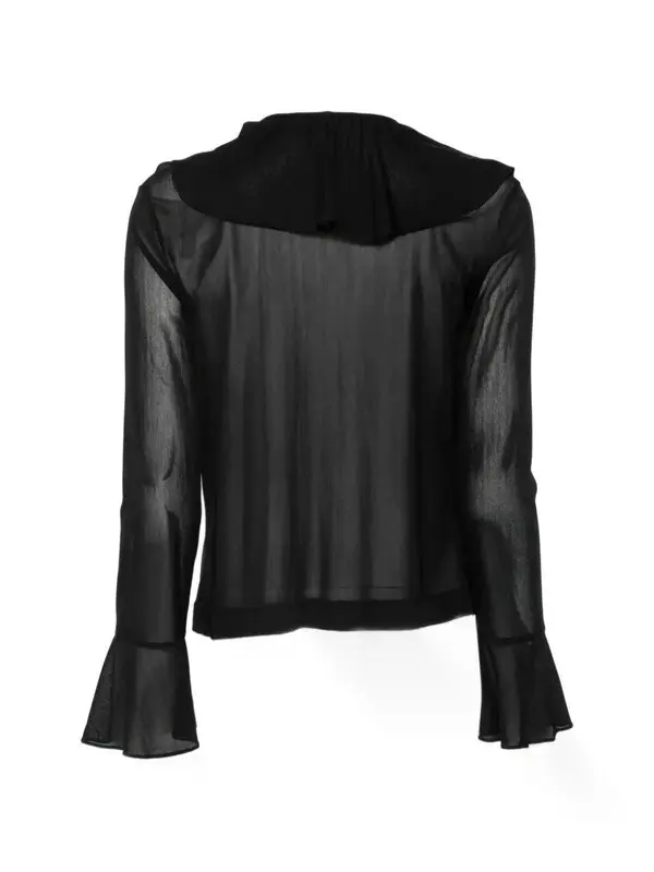 Gucci Ruffled Sheer Blouse