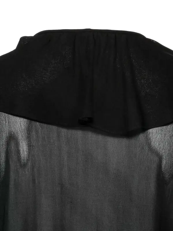 Gucci Ruffled Sheer Blouse