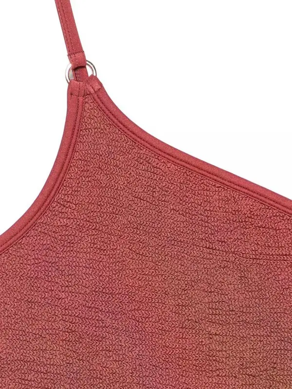 Hunza G One-shoulder Seersucker Swimsuit
