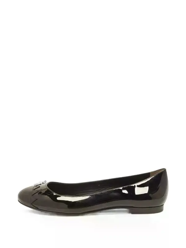 Fendi Zig-zag Cap Toe Ballet Flats