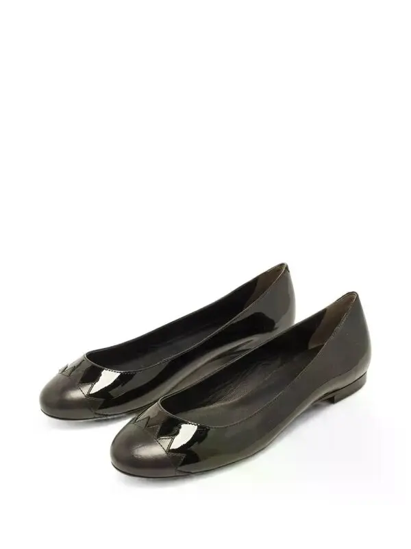 Fendi Zig-zag Cap Toe Ballet Flats