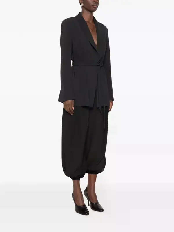 Imperial Belted Shawl-lapel Jacket