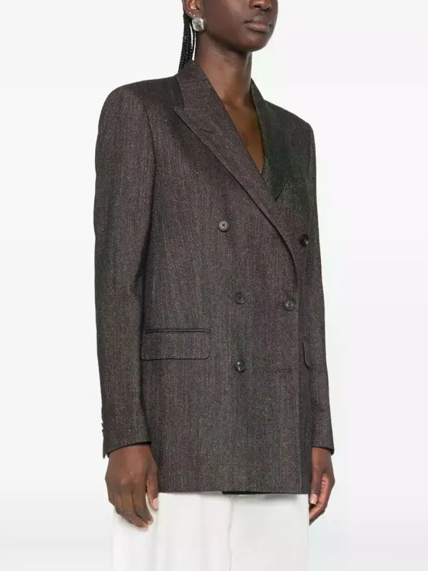 Tagliatore Herringbone Double-breasted Blazer