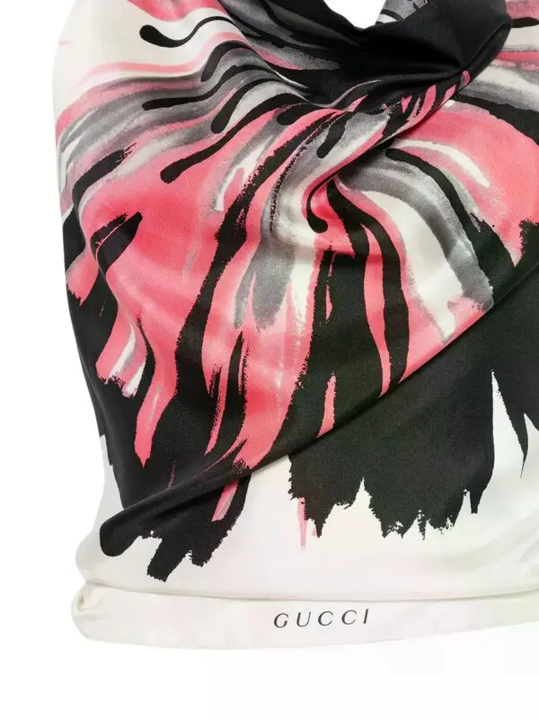 Gucci 2000s Floral-print Halterneck Top