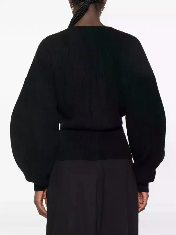 Sportmax Ribbed Wrap-style Sweater