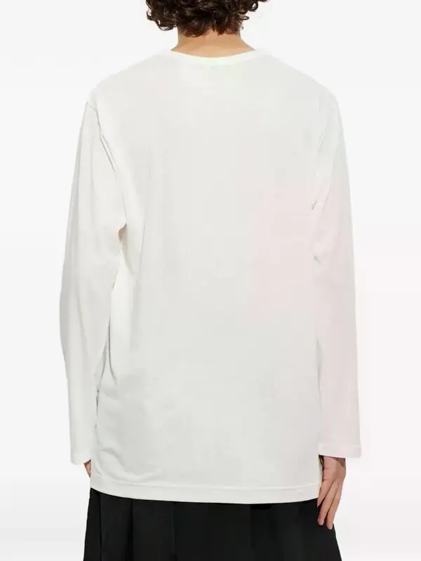 Yohji Yamamoto Round-neck Long-sleeve Top
