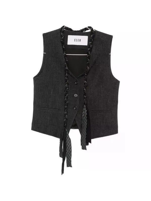 ELEH Braided-trim Sleepless Waistcoat
