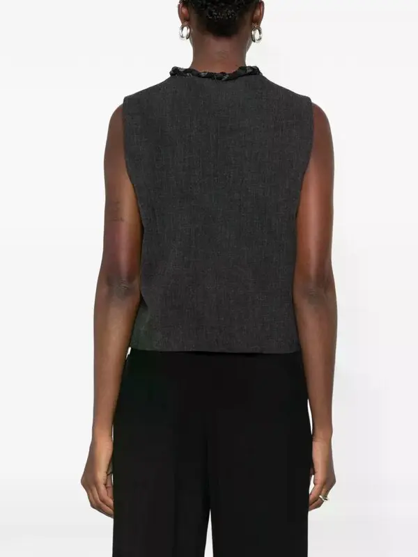 ELEH Braided-trim Sleepless Waistcoat