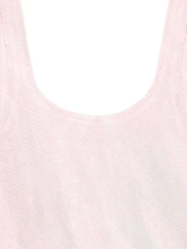 Hunza G Crinkle-effect Scoop-neck Swimsuit