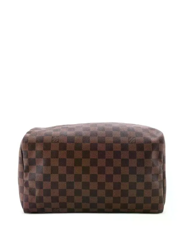 LOUIS VUITTON Speedy Handbag Damier 30 Satchel - Brown