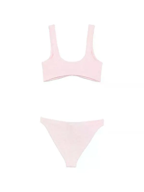Hunza G Crinkle-effect Ring-detail Bikini