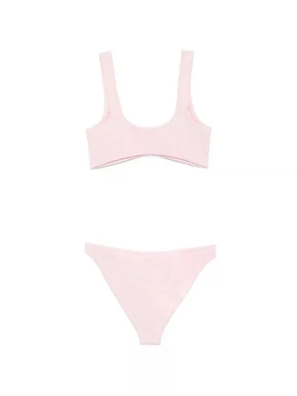 Hunza G Crinkle-effect Ring-detail Bikini