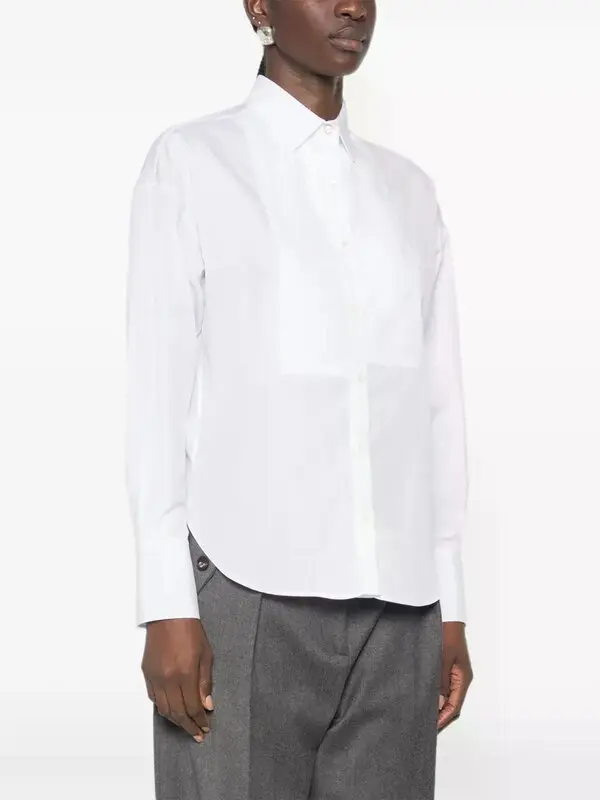 TRAME AUREE Alissa Pleated-bib Shirt