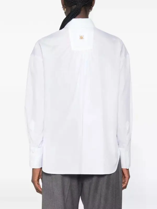 TRAME AUREE Alissa Pleated-bib Shirt