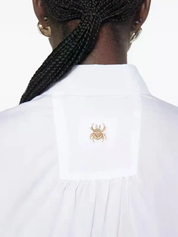 TRAME AUREE Alissa Pleated-bib Shirt