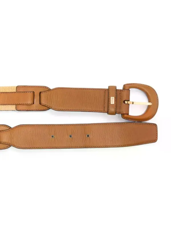 FERRAGAMO 1990s Panelled Buckle Belt