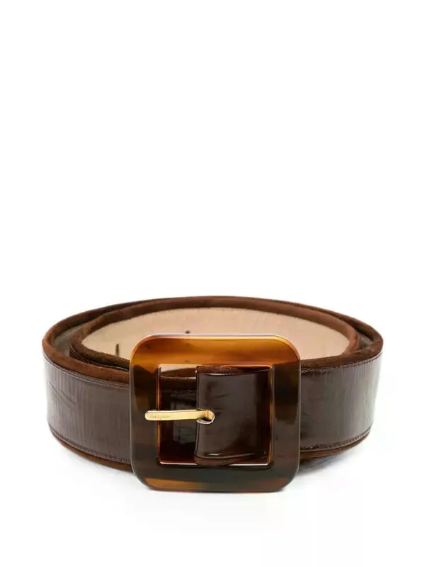 FERRAGAMO 1970s Tortoiseshell-effect Buckle Belt