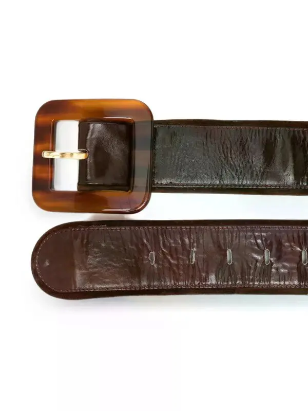 FERRAGAMO 1970s Tortoiseshell-effect Buckle Belt