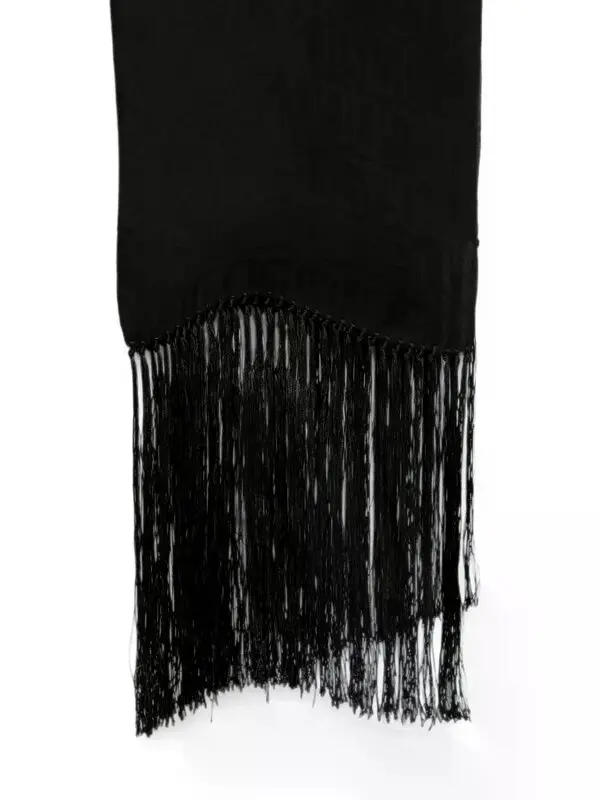 Dolce & Gabbana 2000s Logo-jacquard Fringed Scarf