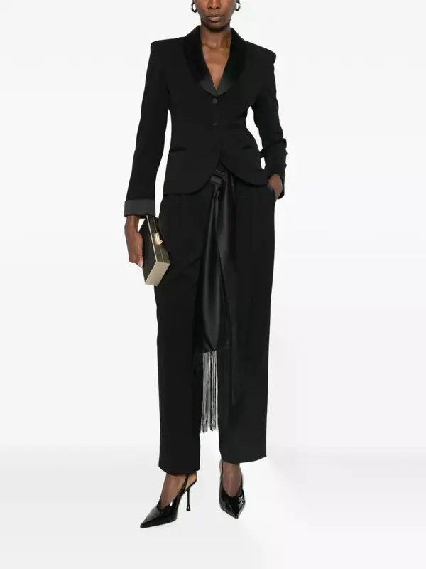 Imperial Satin-trim Single-breasted Jacket