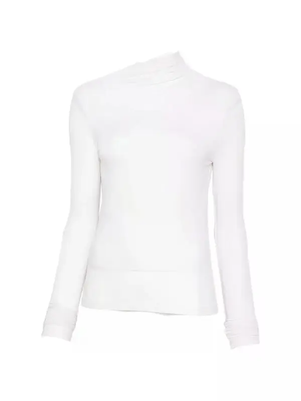 Imperial Draped Long-sleeve Top
