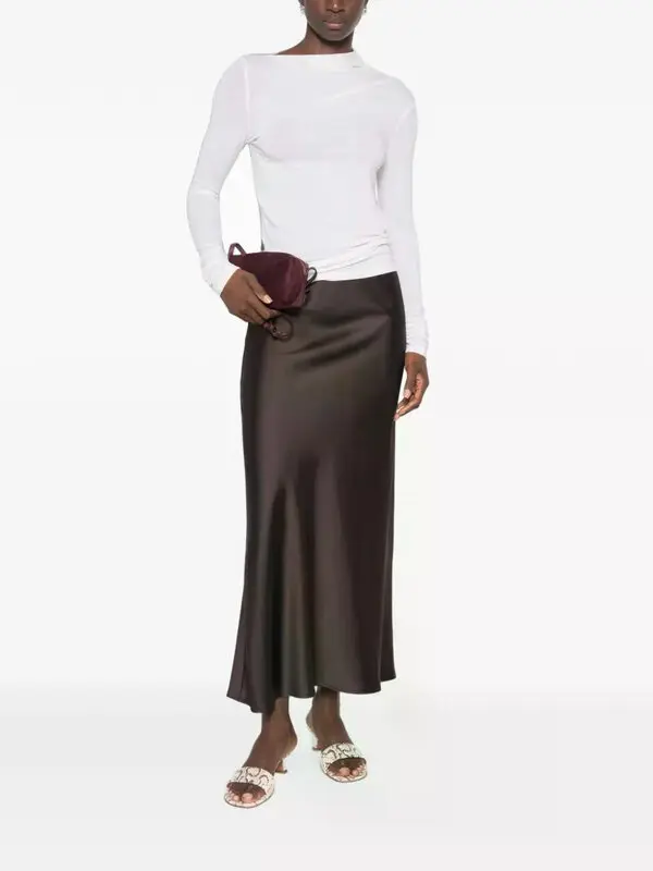 Imperial Draped Long-sleeve Top