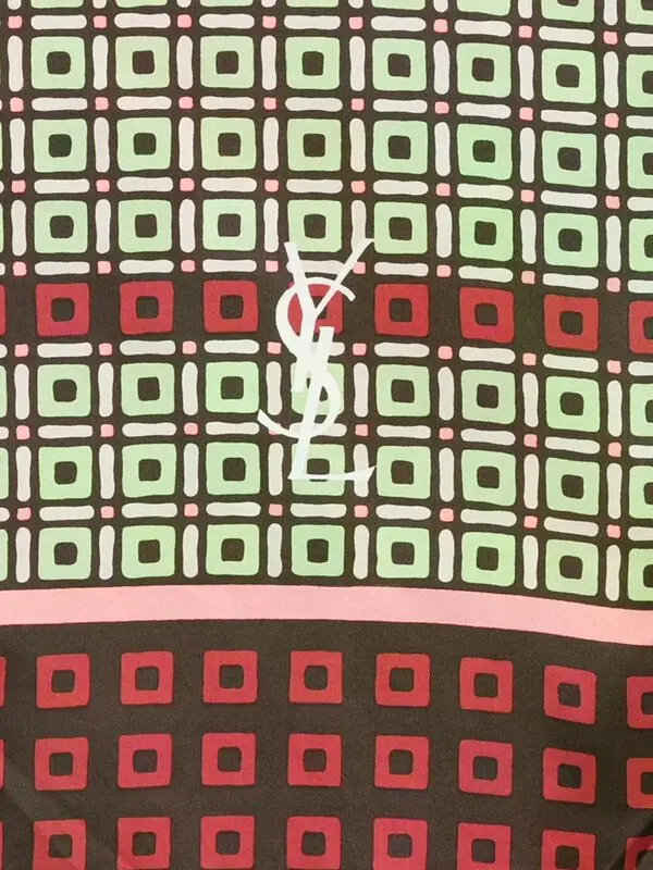 Saint Laurent 1990s Geometric-print Scarf