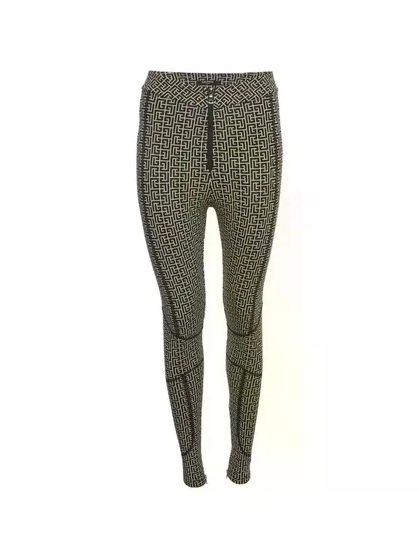 Balmain Monogram-jacquard Leggings