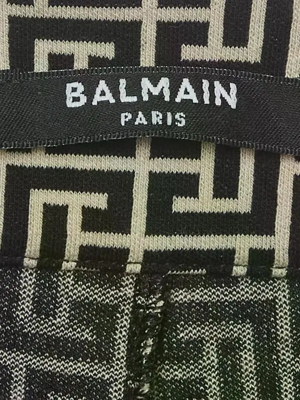 Balmain Monogram-jacquard Leggings